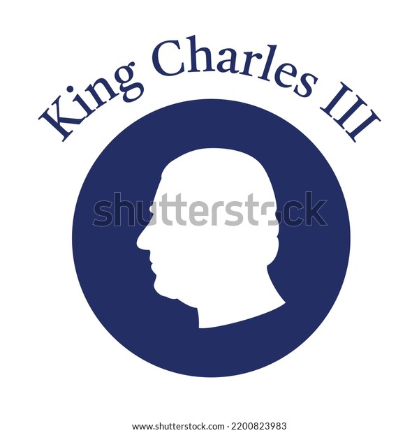 Un retrato simple del rey Carlos: vector de stock (libre de regalías ...