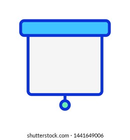 Simple Presentation Icon Vector Template Flat Stock Vector (Royalty ...