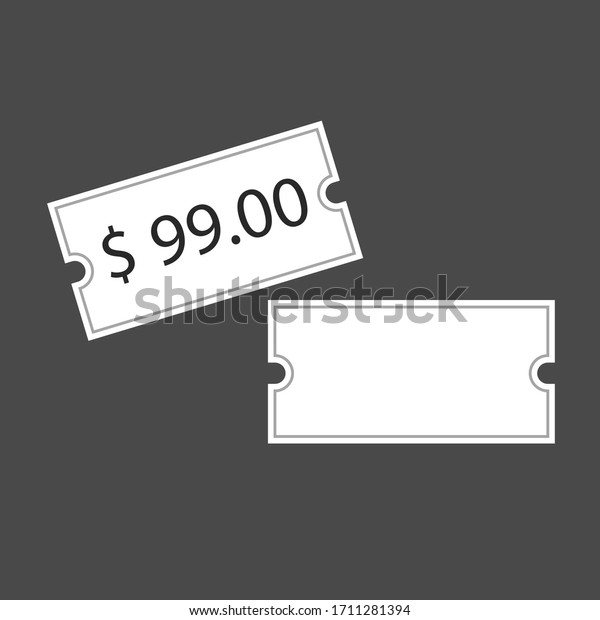 Simple Price Tag Illustration Vector Editable Stock Vector (Royalty ...