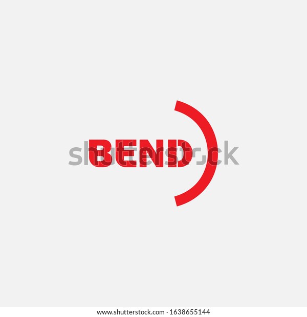 Simple Professional Bending Logo Stock Vector (Royalty Free) 1638655144 ...