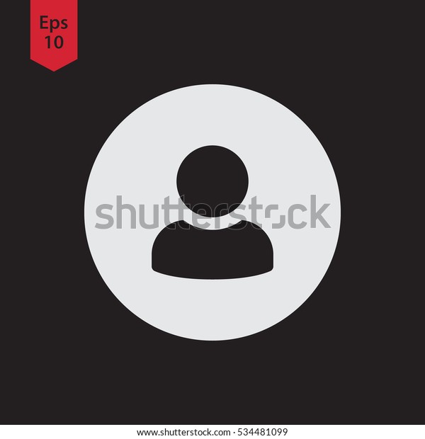 Simple Profile Icon Isolated Circle Profile Stock Vector (Royalty Free ...