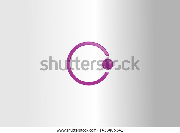 Simple Purple Circle Logo Stock Vector (Royalty Free) 1433406341 ...