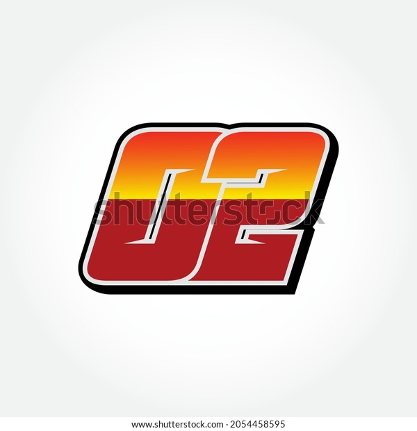 Simple Racing Start Number 02 Vector Stock Vector (Royalty Free ...