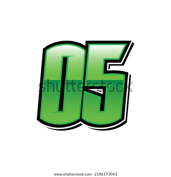 Simple Racing Start Number 05 Vector Stock Vector (Royalty Free ...