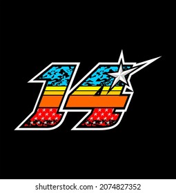 525 14 Racing Number Images, Stock Photos & Vectors | Shutterstock