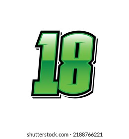 7,685 Number 18 Stock Vectors, Images & Vector Art | Shutterstock