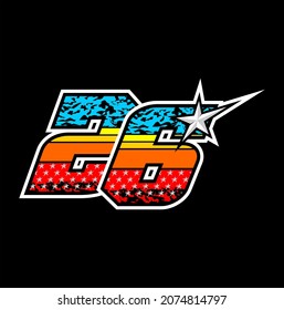 25 Simple start racing number 26 Images, Stock Photos & Vectors ...