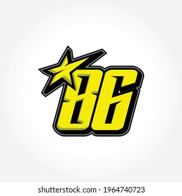 54 86 Racing Numbers Images, Stock Photos & Vectors | Shutterstock