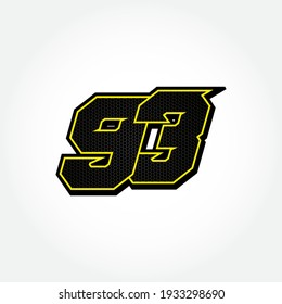 Simple Racing Start Number 93 Vector Stock Vector (Royalty Free ...