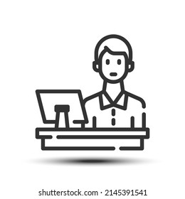 2,613 Receptionist silhouette Images, Stock Photos & Vectors | Shutterstock