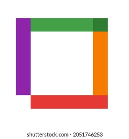 Simple Rectangle Logo Useable Business Company Stock Vector (Royalty ...