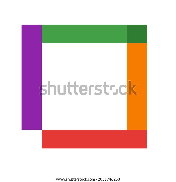 Simple Rectangle Logo Useable Business Company Stock Vector (Royalty ...