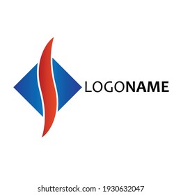 Simple Red Blue Logo Stock Vector (Royalty Free) 1930632047 | Shutterstock