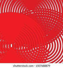 Simple Red Spiral Circles Isolated On Stock Vector (Royalty Free ...