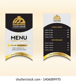 Simple Restaurant Food Menu Design Stock Vector (Royalty Free) 1406089970