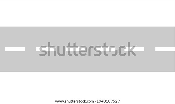 Simple Road Diagram Grey Road Sign Stock Vector (Royalty Free ...