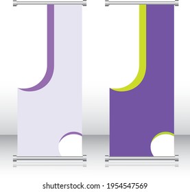 Simple Roll Banner Blank Template Stock Vector (Royalty Free ...