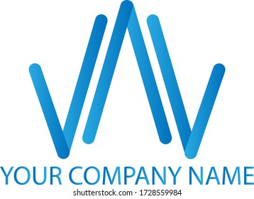 Simple Rounded Icon Company Logo Blue Stock Vector (Royalty Free ...