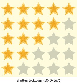 5 Star Hand Drawn Illustrations Vintage Stock Vector (Royalty Free ...