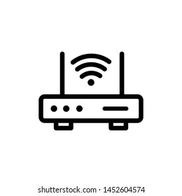 Simple Router Icon Flat Style Stock Vector (Royalty Free) 1452604574 ...