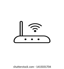 Simple Router Vector Icon Design Template Stock Vector (Royalty Free ...