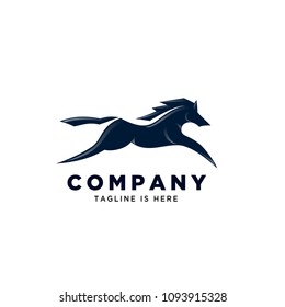 Simple Run Horse Jump Logo Stock Vector (Royalty Free) 1093915328 ...