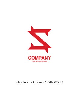 Simple S Letter Logo Design Stock Vector (Royalty Free) 1598495917 ...
