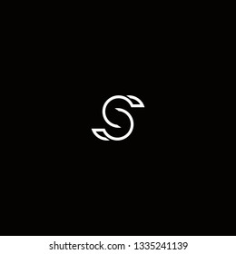 Simple S Logo Stock Vector (Royalty Free) 1335241139