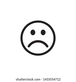 Simple Sad Emoticon Icon Design Vector Stock Vector (Royalty Free ...