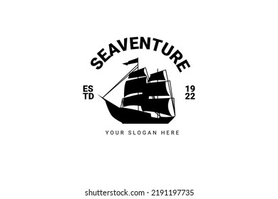 Simple Sailing Logo Designs Inspiration Stock Vector (Royalty Free ...