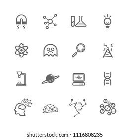 Simple Science Icon Set Outline Icon Stock Vector (Royalty Free ...