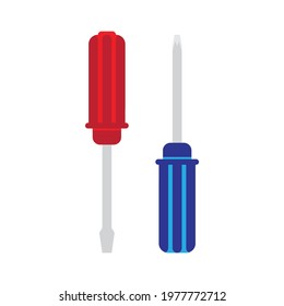 Simple Screwdriver Illustration Minimal Screwdriver Logo Stock Vector ...