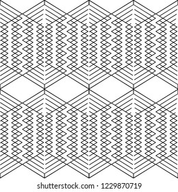 Simple Seamless Black White Modern Geometric Stock Vector (Royalty Free ...
