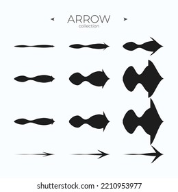 Simple Set Arrow Icons Smooth Arrow Stock Vector (Royalty Free ...