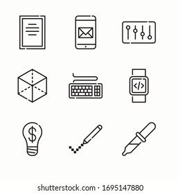 Simple Set Design Tools Related Vector Stock Vector (Royalty Free ...