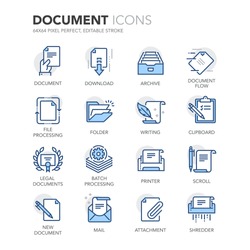 Blue Line Icons. 64x64 Pixel Perfect | davooda: коллекция стоковых ...
