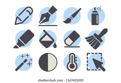 Simple Set Photo Editor Icons Contains Stock Vector (Royalty Free ...