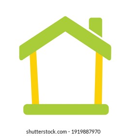 Simple Shape House Line Art Vector Stock Vector (Royalty Free ...