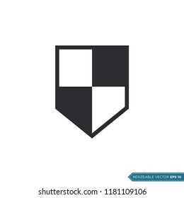 Simple Shield Icon Logo Template Stock Vector (Royalty Free) 1181109031
