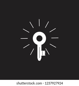 Simple Shine Key Symbol Vector Stock Vector (Royalty Free) 1237927924 ...