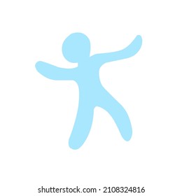 Simple Silhouette Human Anatomy Stock Vector (Royalty Free) 2108324816 ...