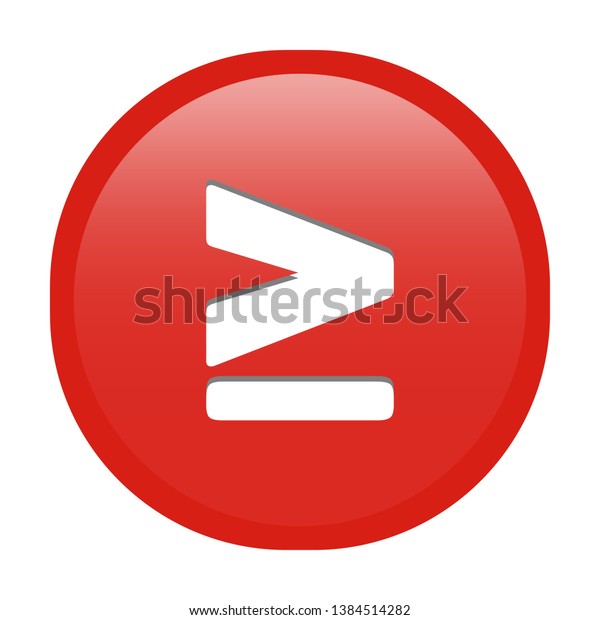 Simple Soft Red Mathematical Symbols Sign Stock Vector (Royalty Free ...