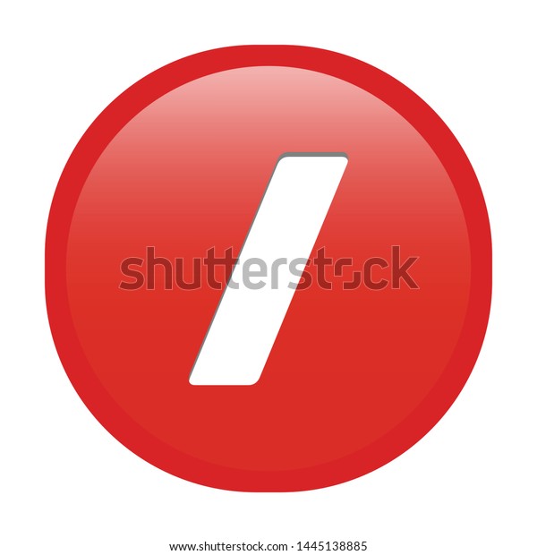 Simple Soft Red Mathematical Symbols Sign Stock Vector (Royalty Free ...