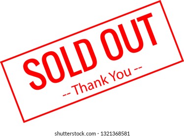 Sorry Sold Out Sign