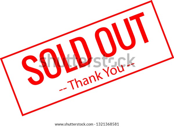 Simple Sold Out Sign Red Color Stock Vector (Royalty Free) 1321368581 ...