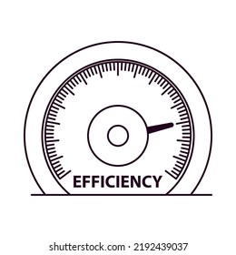 Simple Speedometerproductivity Level Meterenergy Efficiency ...