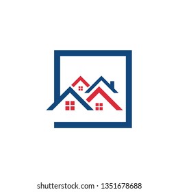 Simple Square House Home Logo Symbol Stock Vector (Royalty Free ...