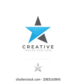 Simple Star Logo Design Inspiration Stock Vector (Royalty Free ...