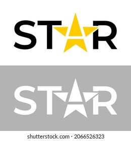 Simple Star Logo Designs Template Elegant Stock Vector (Royalty Free ...