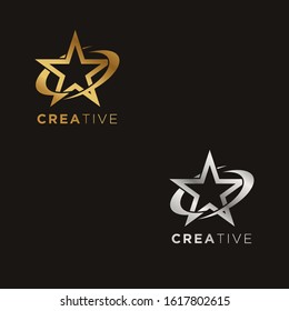 Simple Star Logo Icon Template Modern Stock Vector (Royalty Free ...